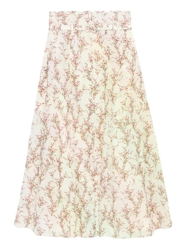 Gabriela Hearst Dugald Flared Skirt - Neutrals