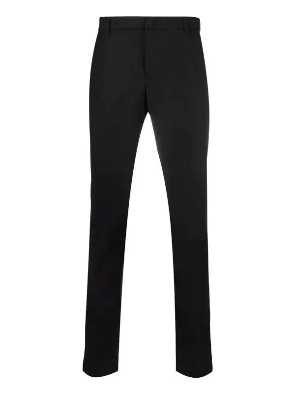 DONDUP Mid-rise Slim-fit Trousers - Black