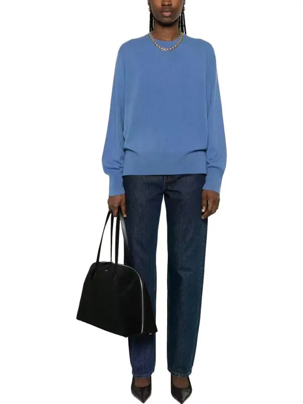 TOTEME Crew Neck Cashmere Sweater - Blue