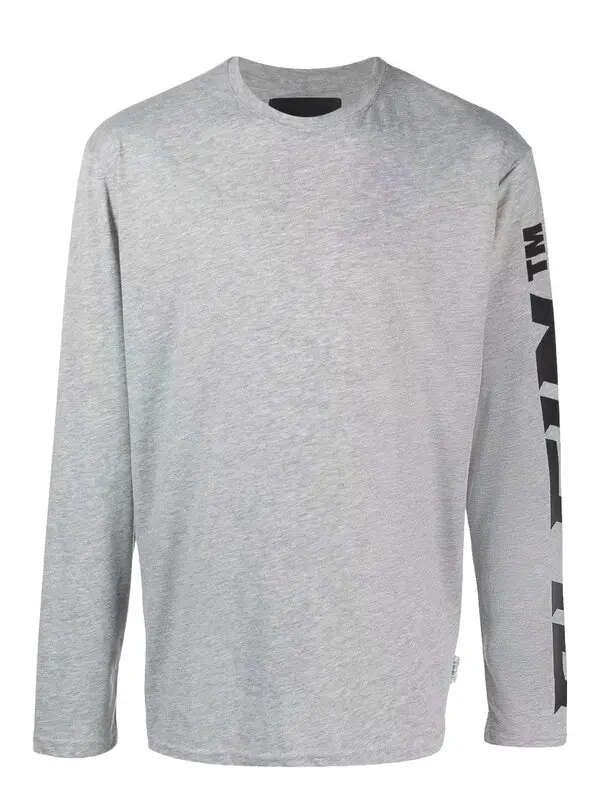 Philipp Plein Logo-print Long-sleeved T-shirt - Grey