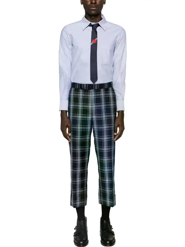 Thom Browne Armband-embellished Cotton Shirt - Blue