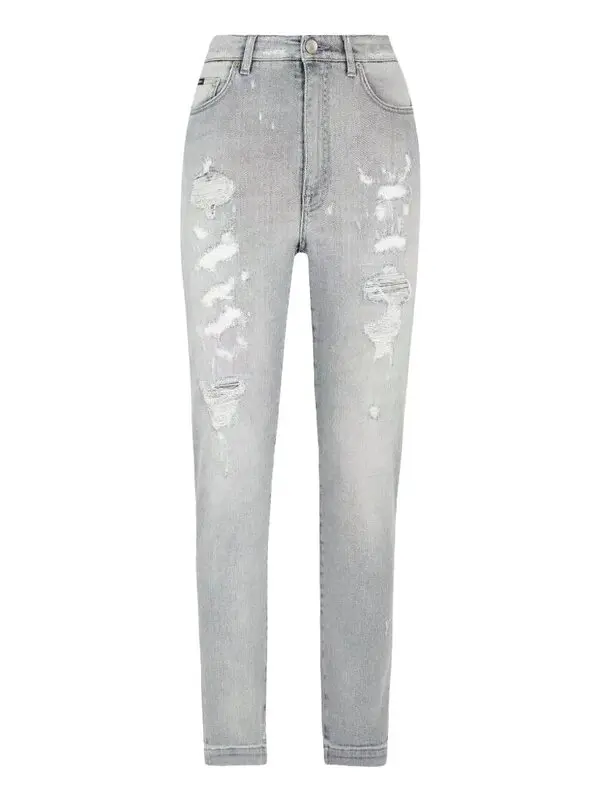 Dolce & Gabbana Grace Distressed Skinny Jeans - Blue