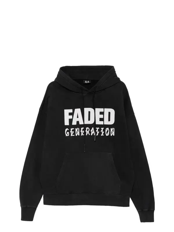 44 LABEL GROUP Faded Gen Hoodie - Black