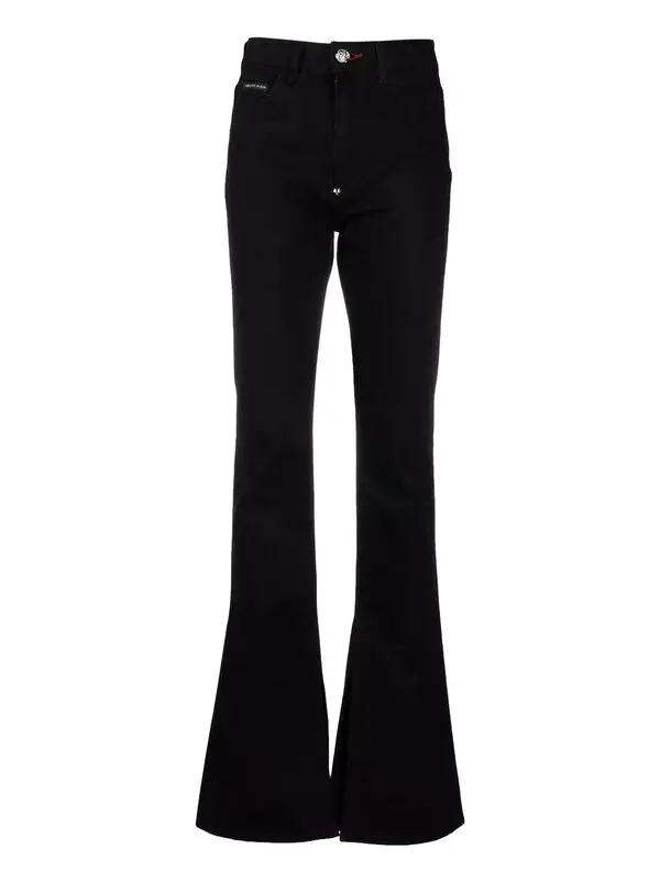 Philipp Plein High-rise Flared Jeans - Black