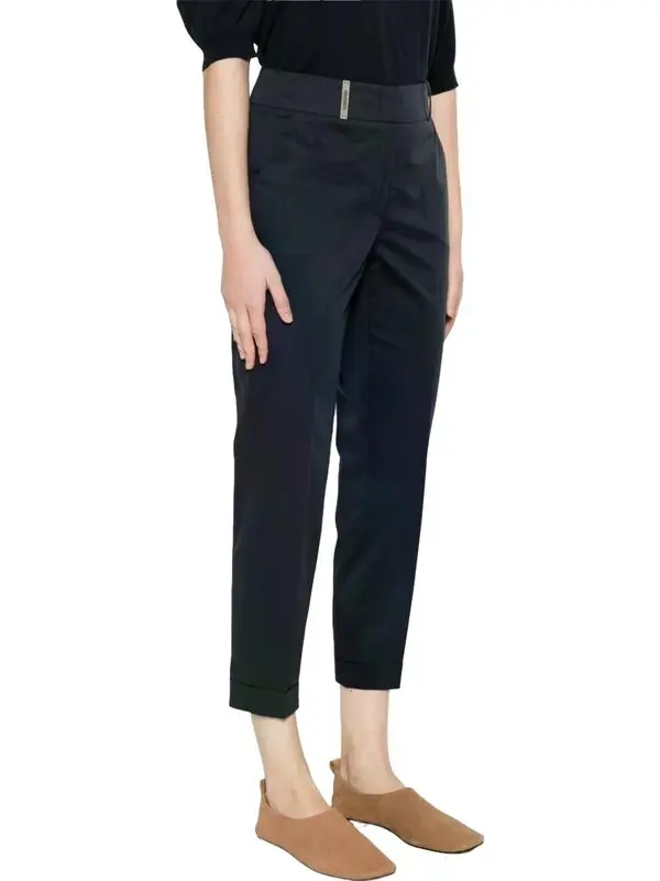 Peserico Cropped Trousers - Blue