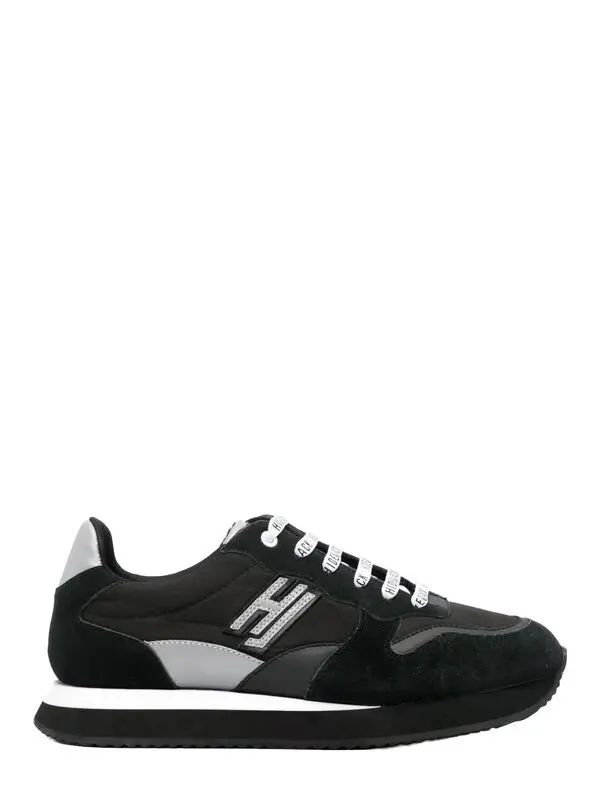 HIDE&JACK Panelled Running Sneakers - Black
