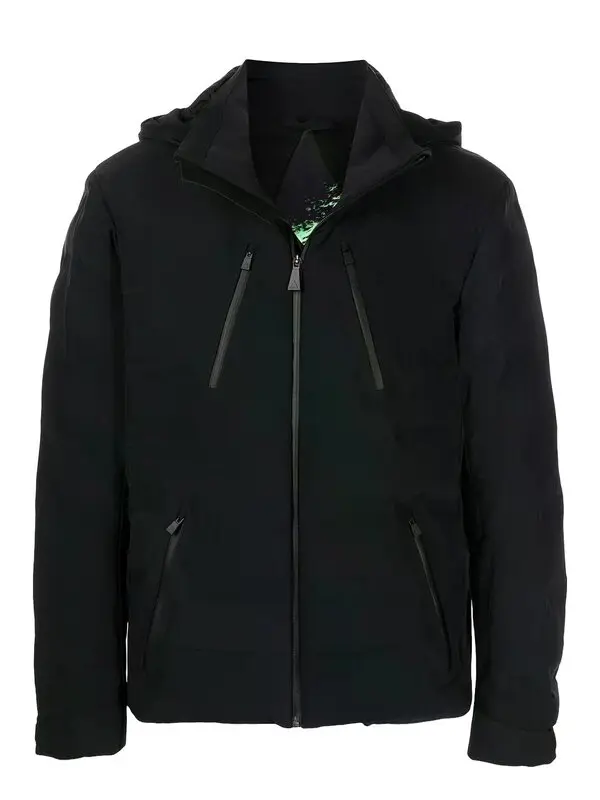 Aztech Mountain Quilted Down Ski Jacket - Black