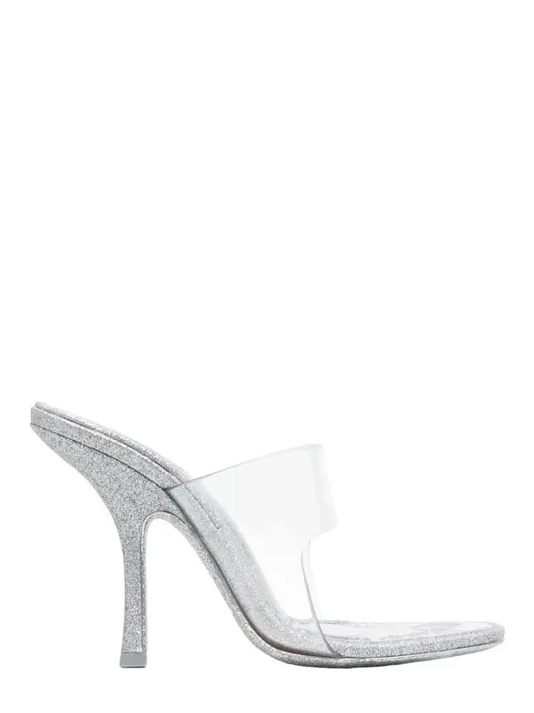 Alexander Wang Nudie Glittered Sandals - Silver