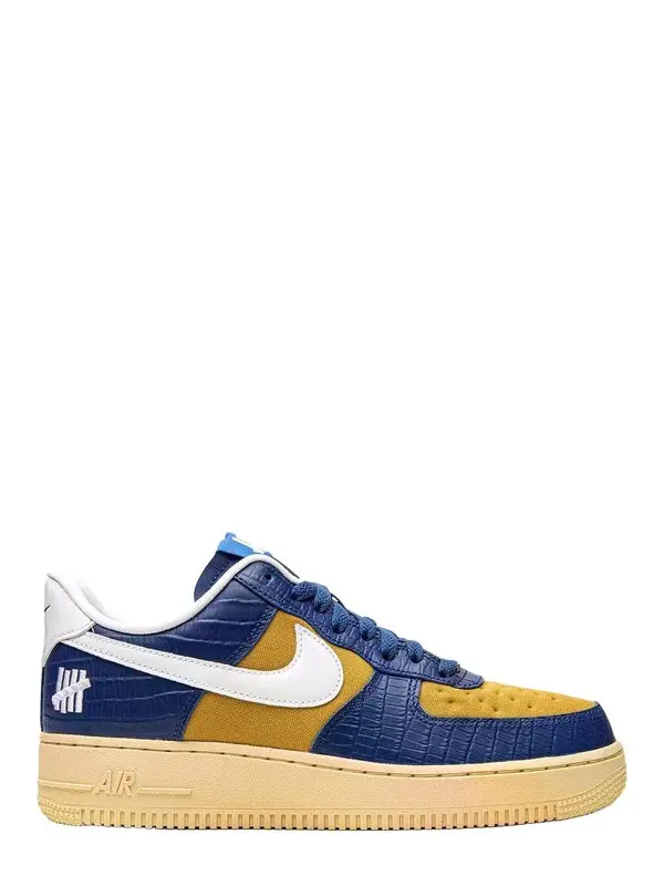 Nike X Undefeated Air Force 1 Low Croc Effect Sneakers - Blue