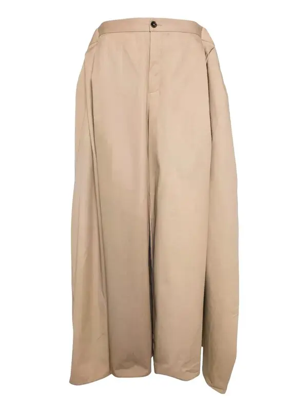 PUPPETS AND PUPPETS Draped Straight-leg Trousers - Brown