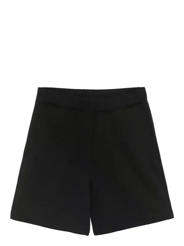Dsquared2 Elasticated Waistband Shorts With Rubberised Logo - Black