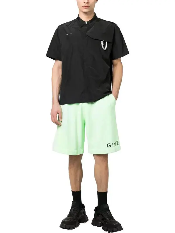 Givenchy Logo-print Track Shorts - Green