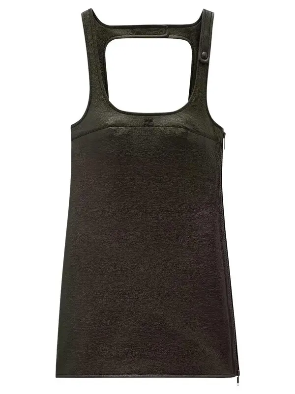 COURREGES Re-edition Vinyl Mini Dress - Black