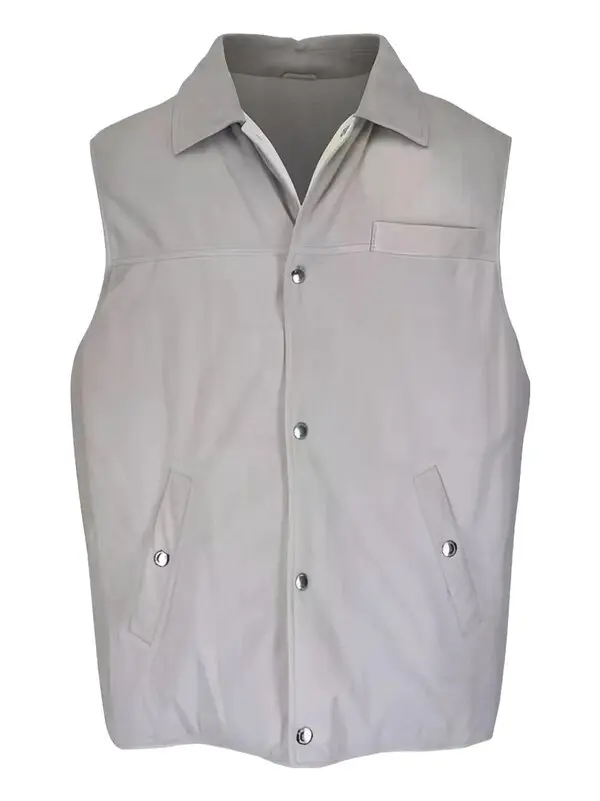 Brunello Cucinelli Suede Down Gilet - Neutrals