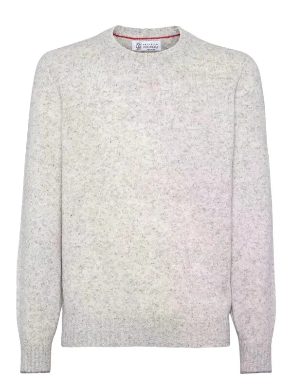 Brunello Cucinelli Mélange Crew Neck Sweater - Grey