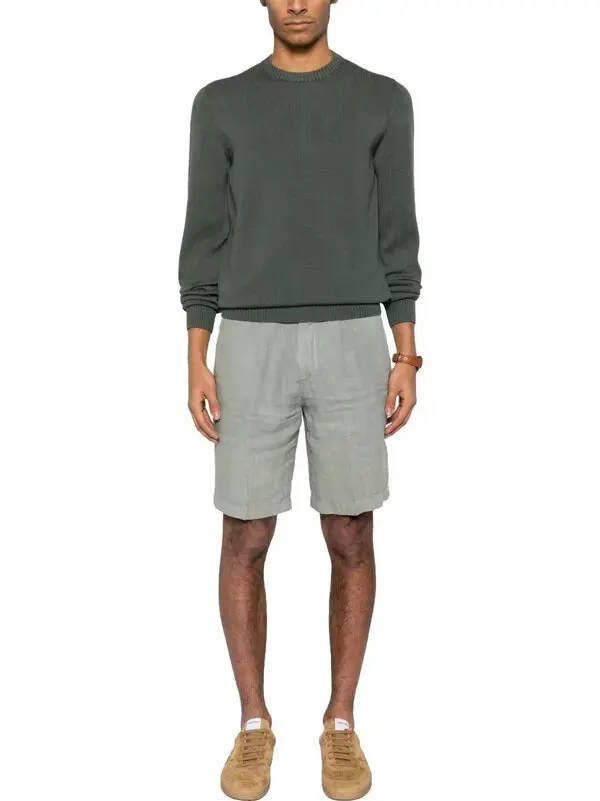 Fedeli Cotton Sweater - Green