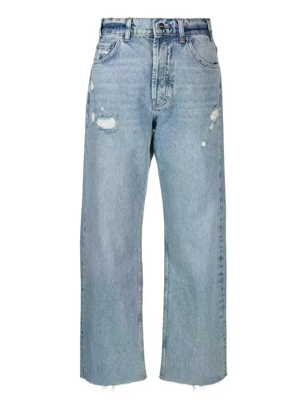ANINE BING Gavin Mid-rise Straight Jeans - Blue