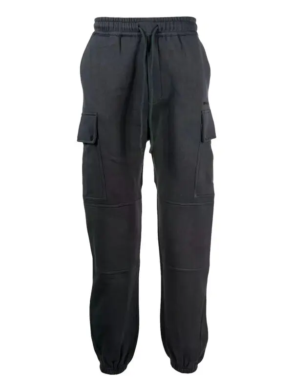Buscemi Cargo Cotton Track Pants - Grey