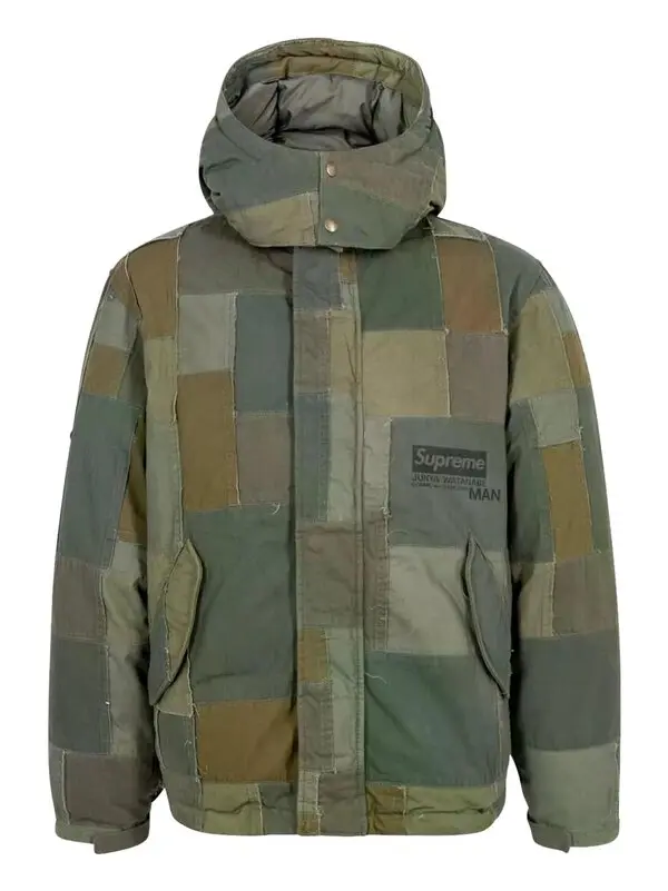 Supreme X Junya Watanabe Patchwork Hooded Jacket - Green
