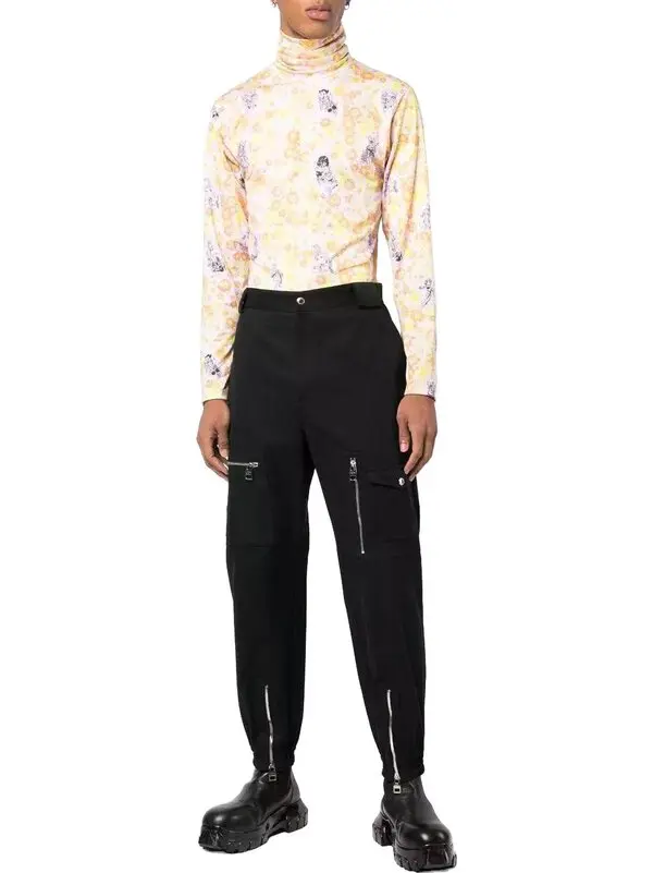 LIBERAL YOUTH MINISTRY Floral Print High Neck Top - Yellow