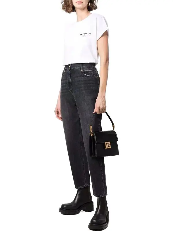 Balmain Low-rise Boyfriend Jeans - Black