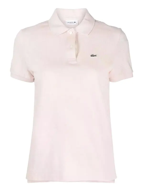 Lacoste Short Sleeve Embroidered Motif Polo Shirt - Pink
