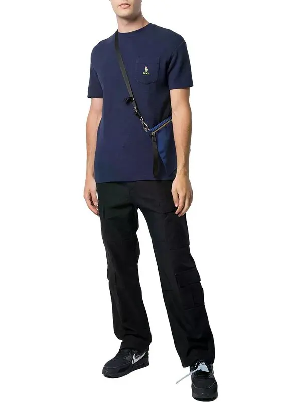 PALACE X Ralph Lauren Waffle Pocket Tee - Blue