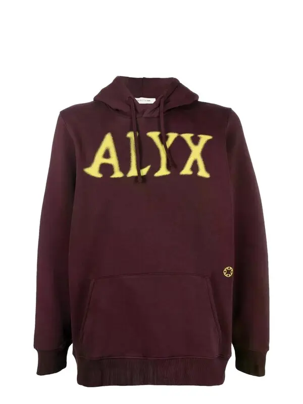 1017 Alyx 9sm Logo Print Hoodie - Red