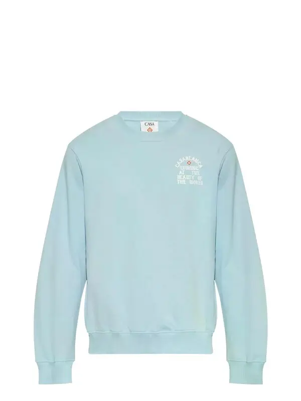 Casablanca The Beauty Of The World Sweatshirt - Blue