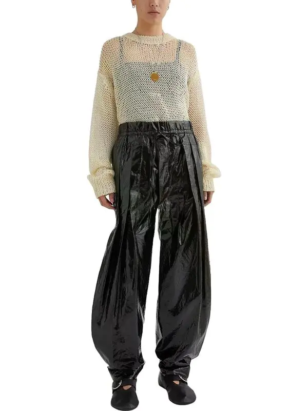 JIL SANDER Open Knit Silk Sweater - Neutrals