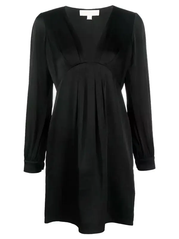 Michael Kors Satin-weave Mini Dress - Black