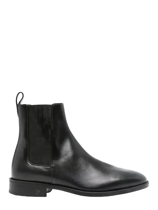 GIUSEPPE ZANOTTI Calf Leather Chelsea Boots - Black