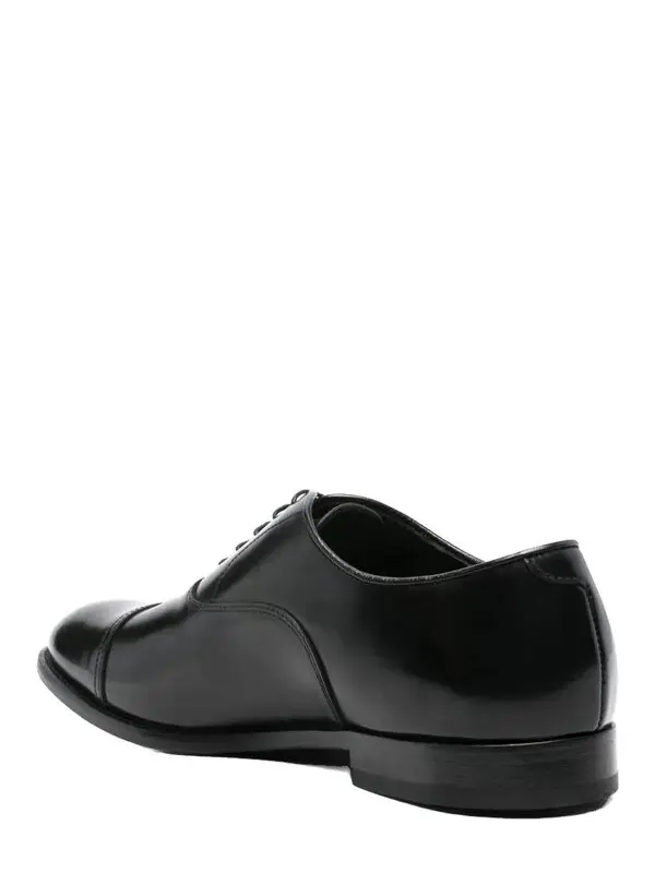 DOUCAL'S Leather Oxford Shoes - Black