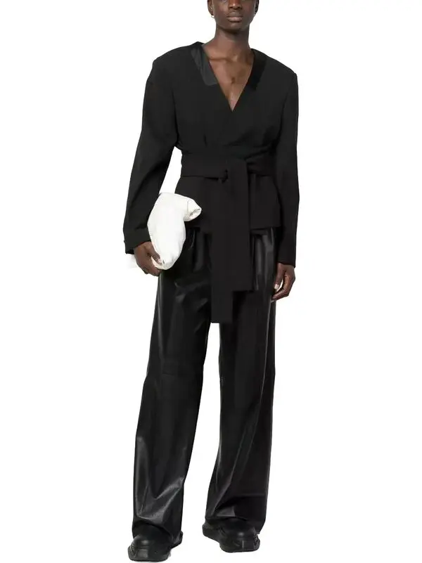 AMBUSH Tailored Tie-waist Blazer - Black