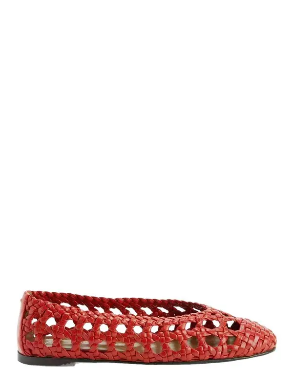 GIUSEPPE ZANOTTI Georgia Cage Ballet Flats - Red