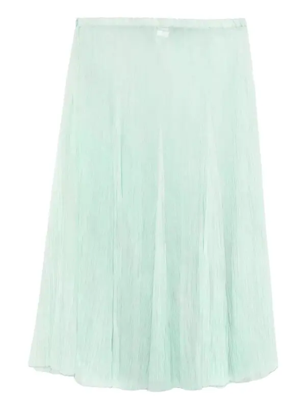 Fabiana Filippi Tulle Midi Skirt - Green