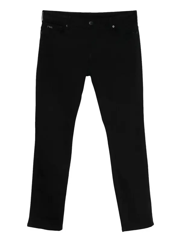 Emporio Armani Skinny Fit Trousers - Black