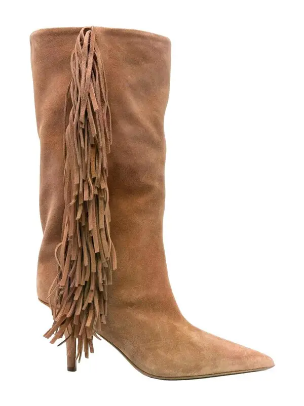 Paris Texas 75mm Mid Jessie Boots - Neutrals