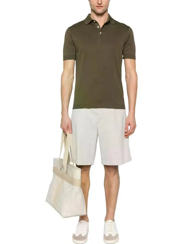 Herno Knitted Polo Shirt - Green