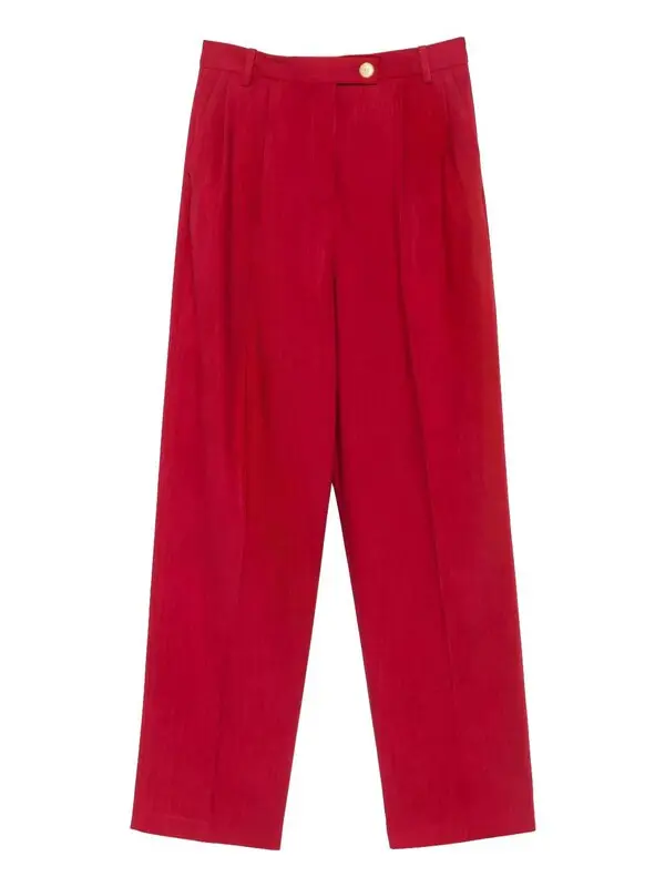 Tommy Hilfiger Pleat-detail Tailored Trousers - Red