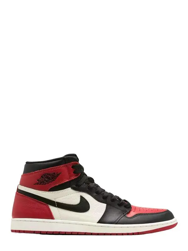 JORDAN 1 Retro High Bred Toe Sneakers - Red