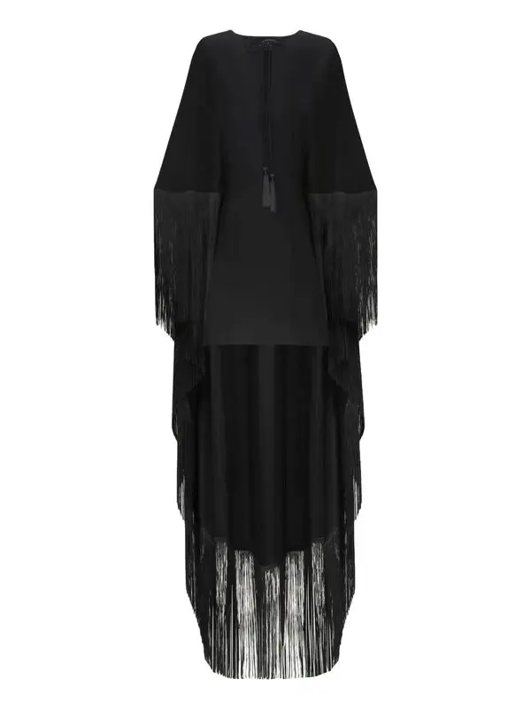 TALLER MARMO 1970 Dress With Fringe Detailing - Black