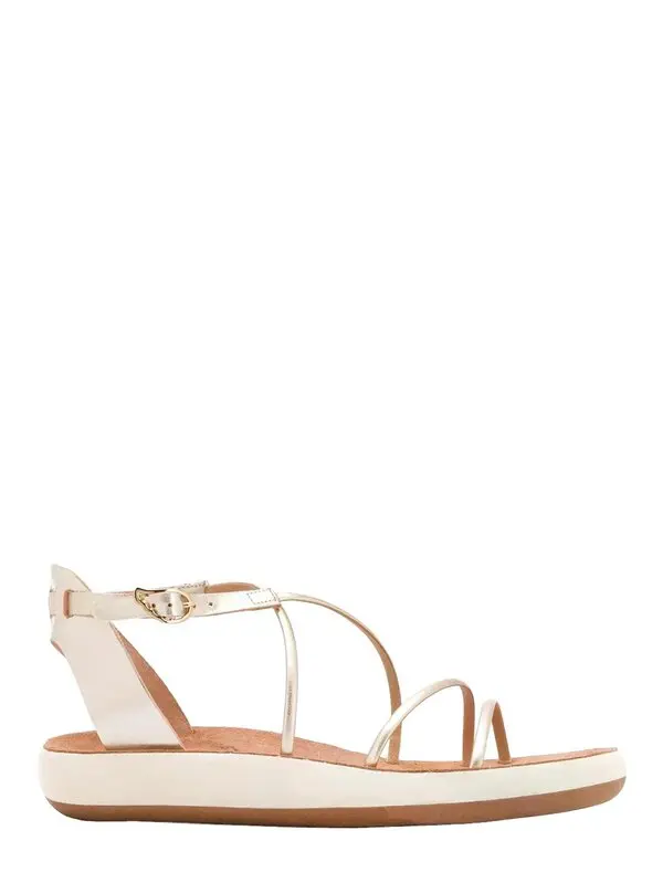 ANCIENT GREEK SANDALS Anastasia Strappy Flat Sandals - Gold