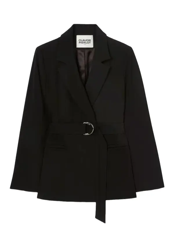 Claudie Pierlot Belted Blazer - Black