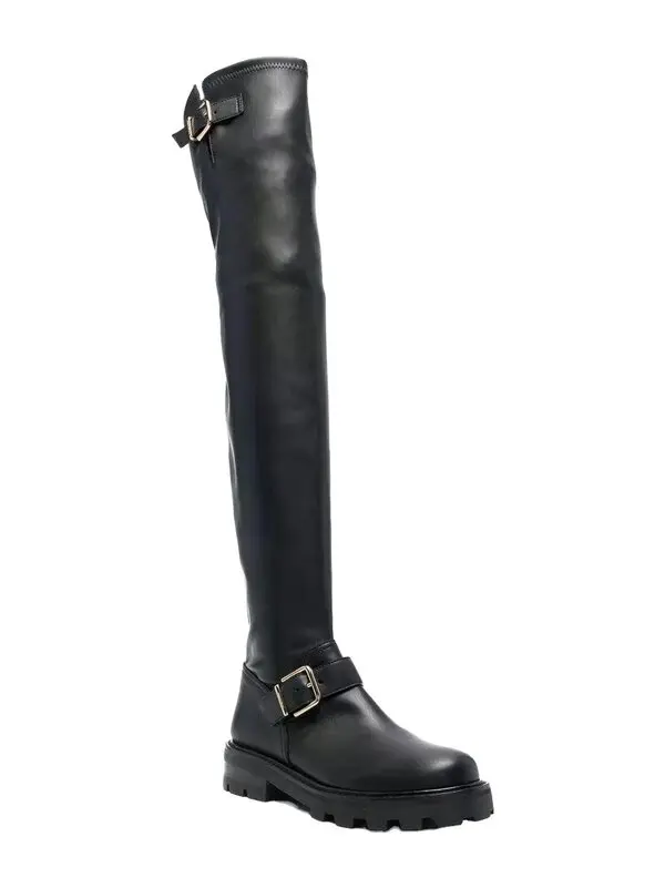 JIMMY CHOO Biker Ii Knee-high Boots - Black