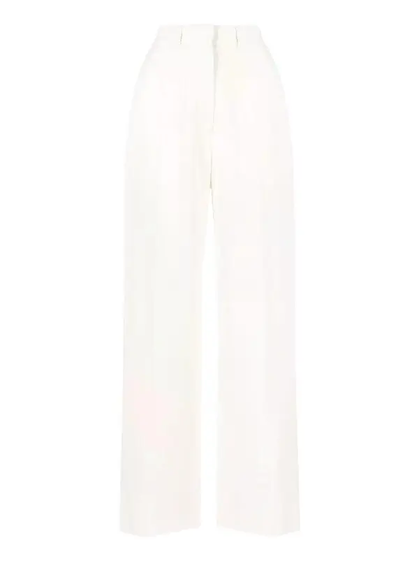 Casablanca Wide-leg Tailored Trousers - Neutrals