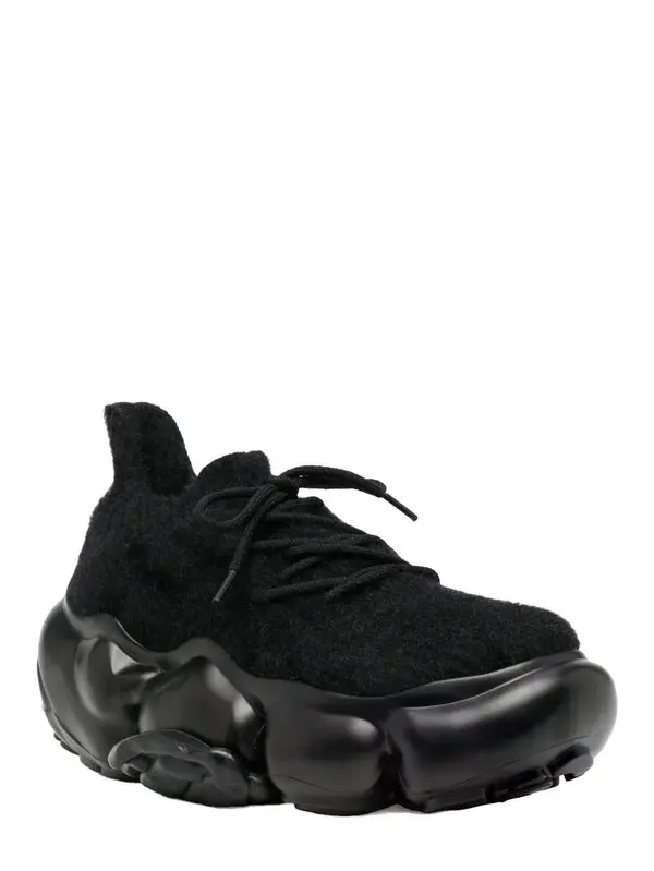 GROUNDS Moopie Hairy Sneakers - Black