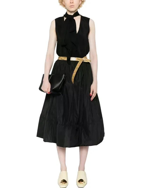 Fabiana Filippi A-line Midi Skirt - Black