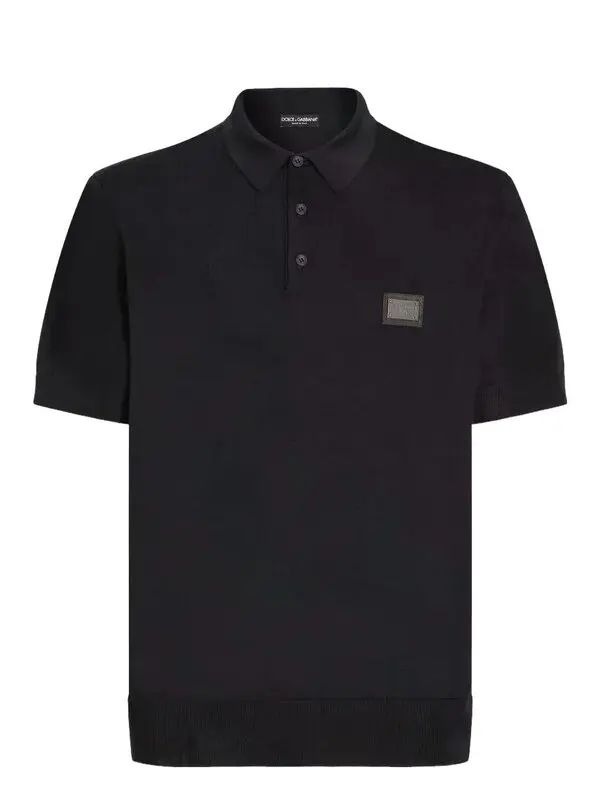 Dolce & Gabbana Wool Polo Shirt - Blue