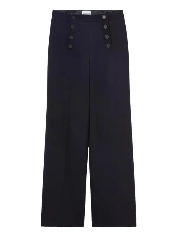 Claudie Pierlot Flared Sailor Trousers - Blue